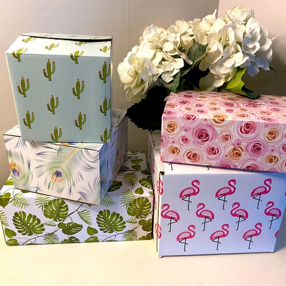 Office | 1 Shipping Mailing Designer Cardboard Boxes For Boutique Two ...